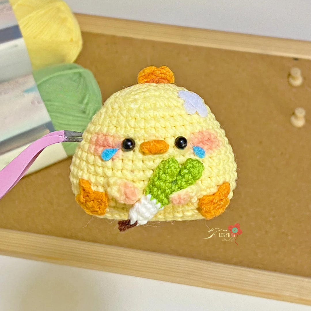 Crochet Baby Chick PDF Pattern, Mini Handmade Leek Chick Amigurumi ...