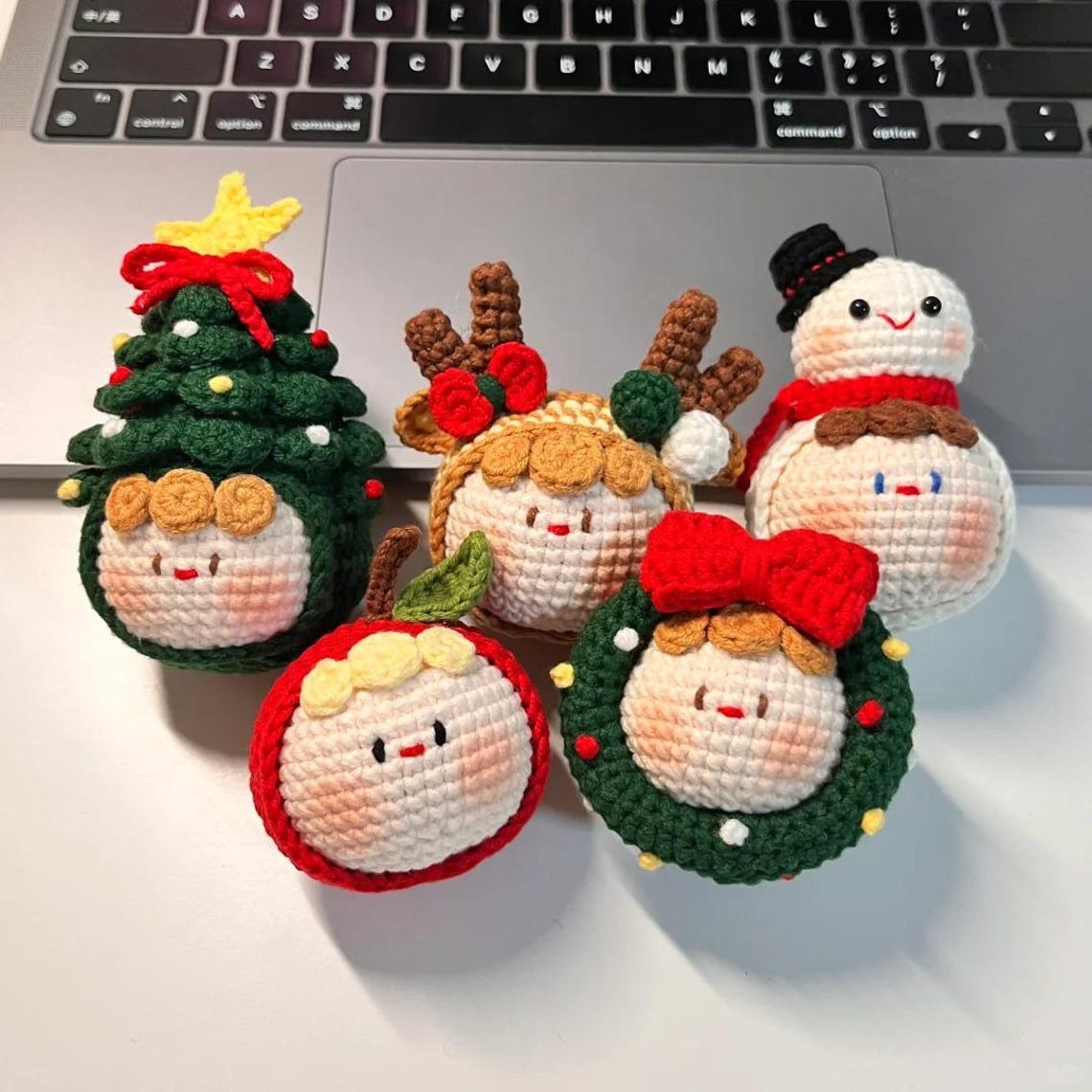 Xmas Ball Ornaments Crochet PDF Pattern - Bundle 5in1 Crochet Ball ...
