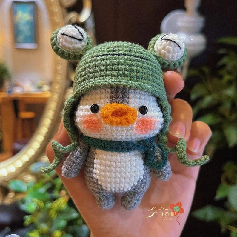 Crochet Pattern: Penguin Crochet PDF Pattern, Cute Penguin With Frog ...