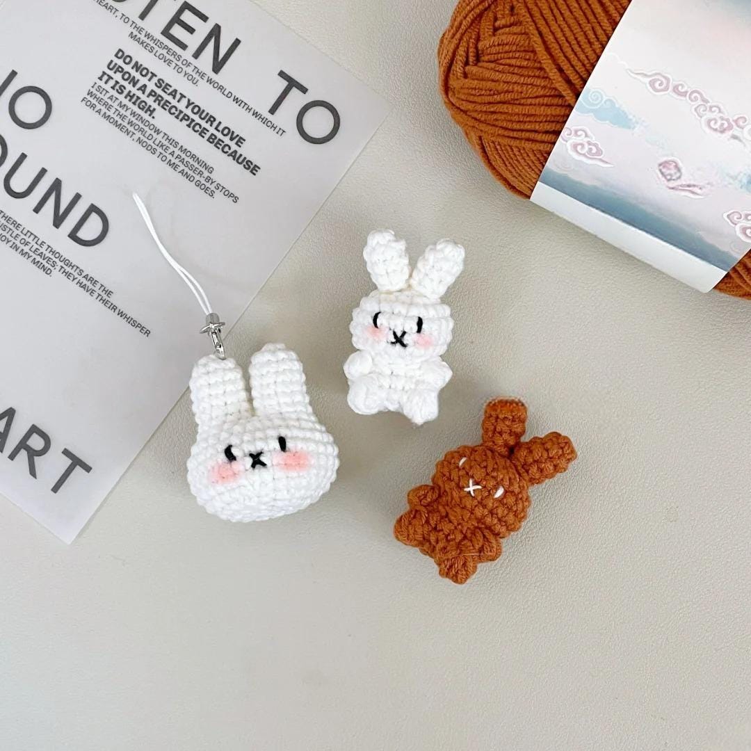 2in1 Bunnies Crochet PDF Pattern - Mini Bunny Amigurumi Crochet ...