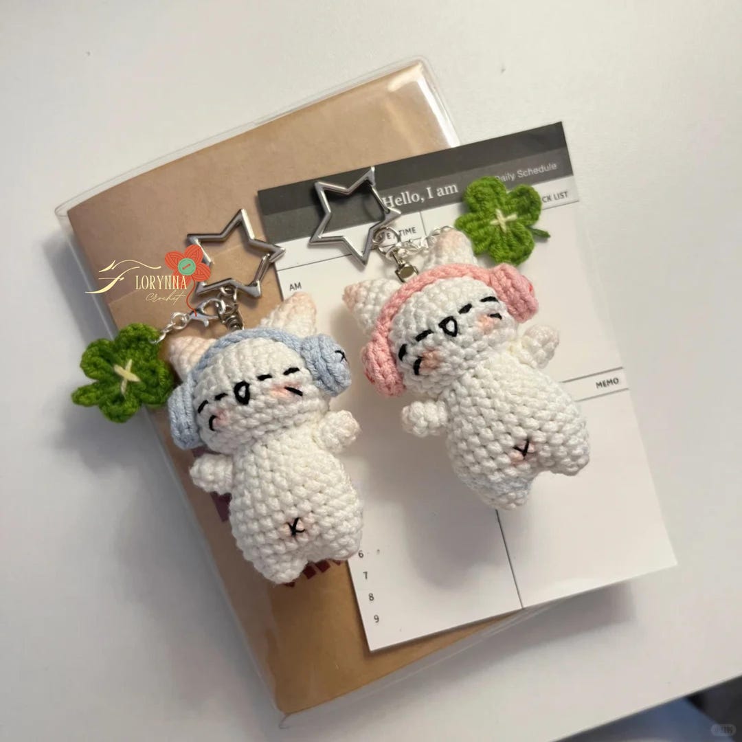 Tiny Kitty Crochet PDF Pattern, Listening Cat Amigurumi Pattern, Cute ...