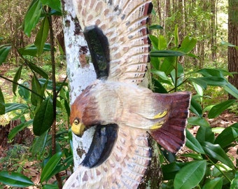 Hawk sculpture | Etsy