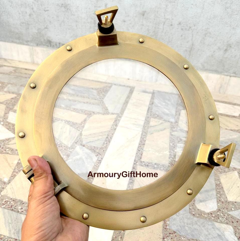 Nautical Porthole Window – Round Glass Wall Decor | Ship Canal Boat ...
