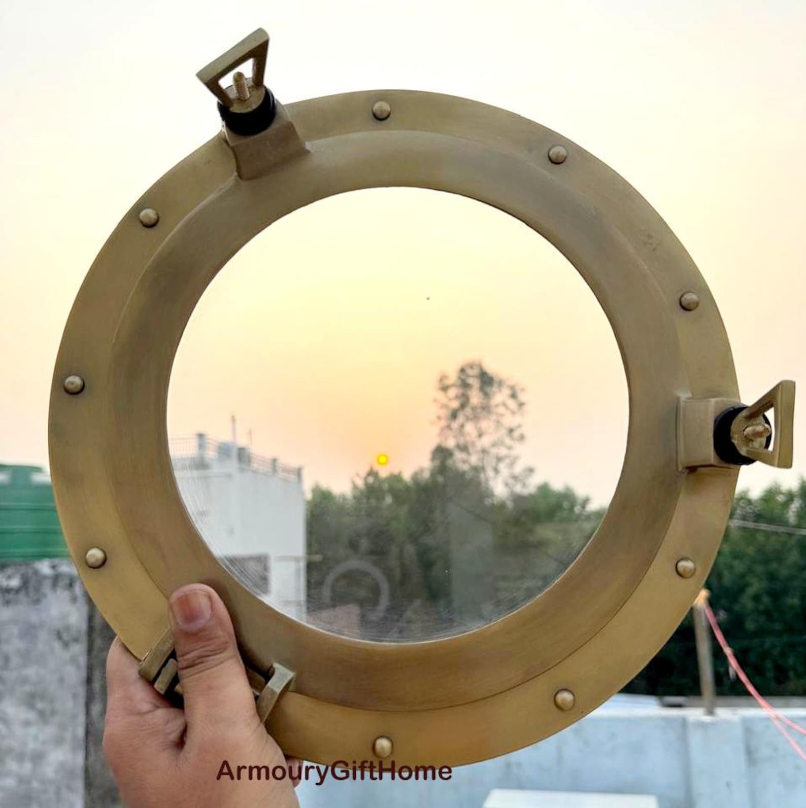 Nautical Porthole Window – Round Glass Wall Decor | Ship Canal Boat ...