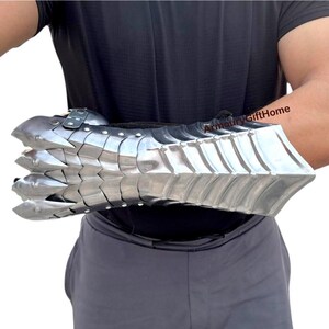 Nazgul Medieval Gauntlet Gloves Set – Gothic Knight Armor, Dark Fantasy ...