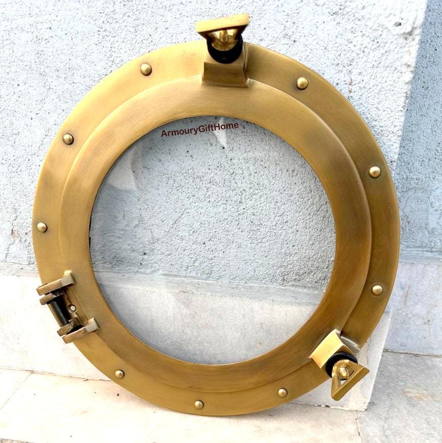 Nautical Porthole Window – Round Glass Wall Decor | Ship Canal Boat ...