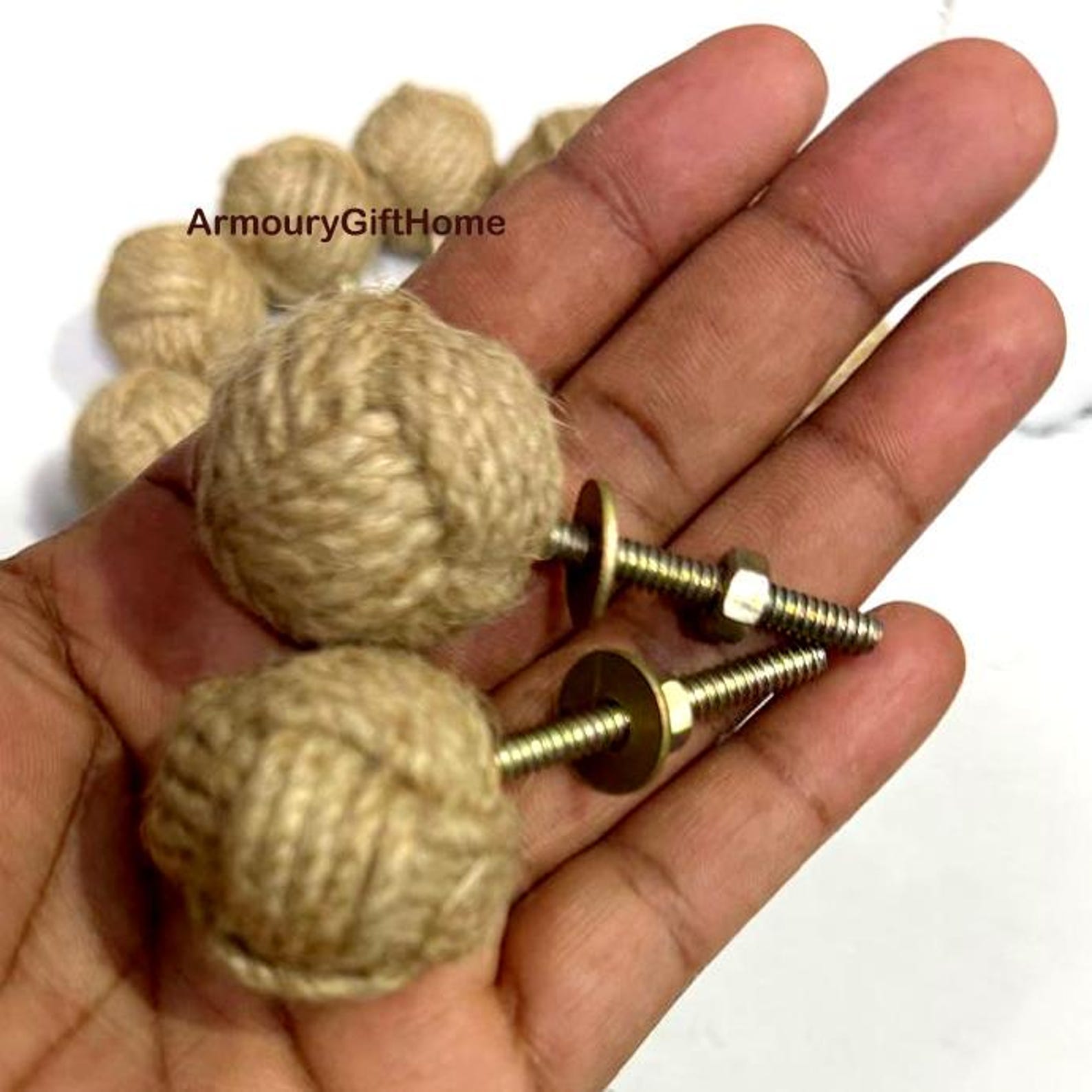 Handmade Jute Rope Door Knob Hangers: Rustic Boho Decor, Set of 12 - Etsy