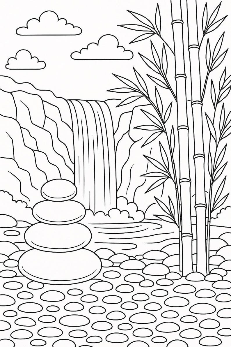 Relaxing Adult Coloring Book | Printable Anti-stress Pages for ...