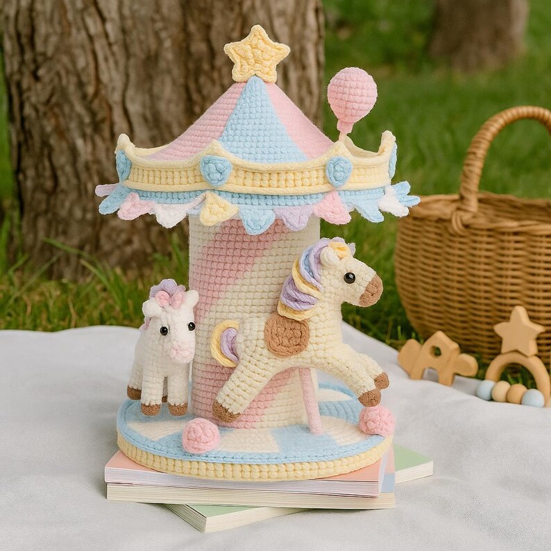 Merry-go-round Crochet Pattern – Digital Amigurumi PDF File for ...