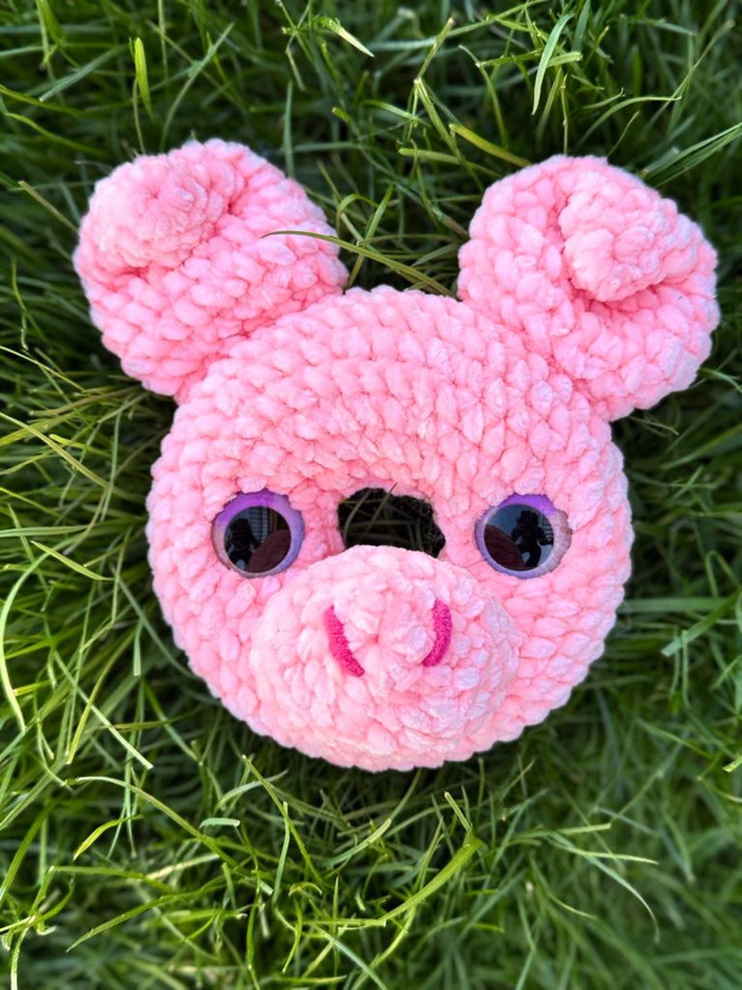 Crochet Pig Donut Plushie: Soft Chenille Amigurumi Toy - Etsy