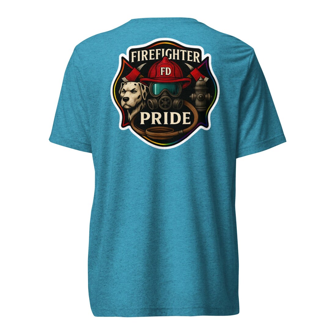 Firefighter Pride Shirt – Light Colors - LGBTQ+ Fireman Support Tee ...