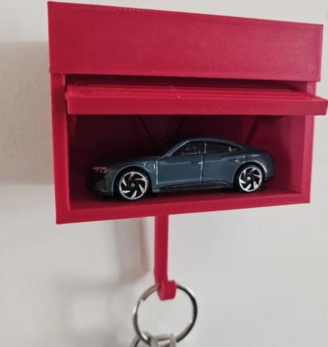 Mini Garage Key Holder – Personalized & Wall-mountable, 3D Printed - Etsy