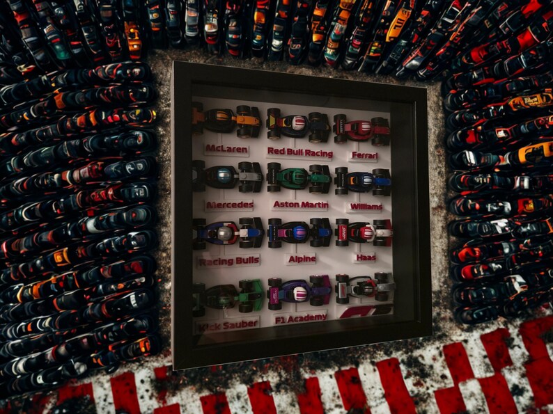 LEGO F1 Mini Car Display Frame | Fits Full 12-car Collection | Shadow ...