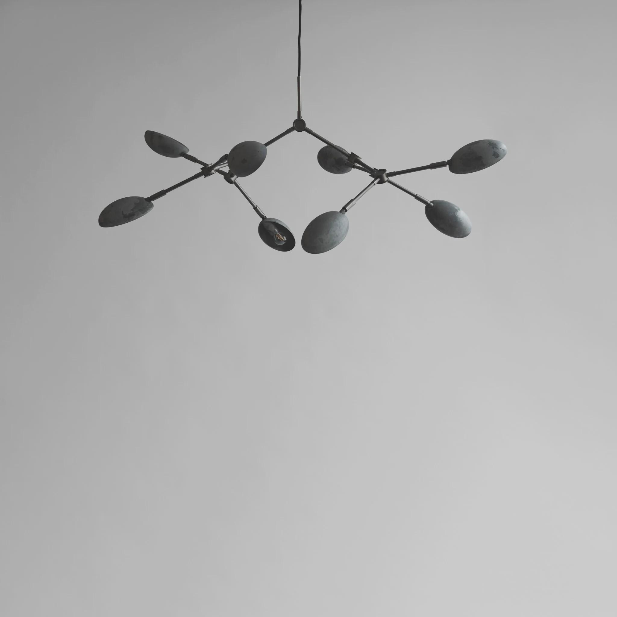 Qlp®-stingray Brass Mid Century Modern Chandelier, Handcrafted 8 Arm ...