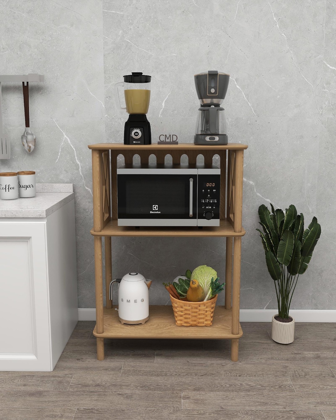 3-tier Kitchen Storage Shelf | Design Small Kitchen Shelf | Modern ...