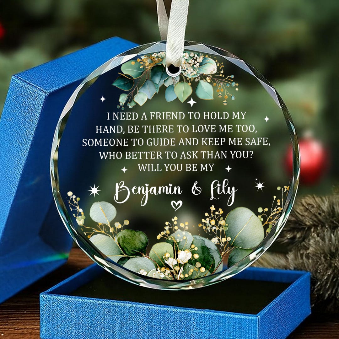 Personalized Proposal Ornament – Custom Name Wedding Gift - Will You Be ...