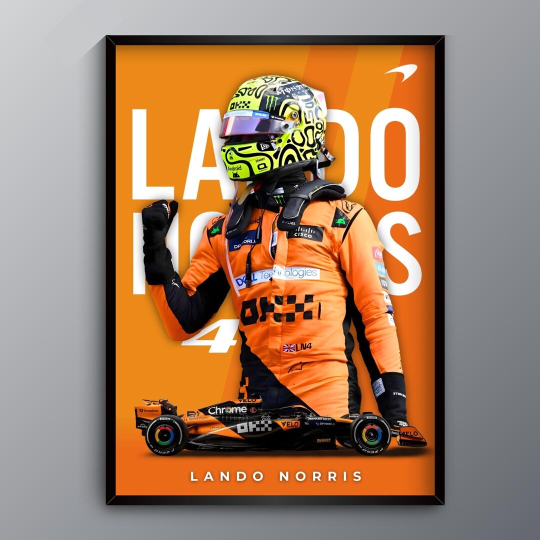 Lando Norris F1 Poster: Mclaren Racing Wall Art (digital Download) - Etsy