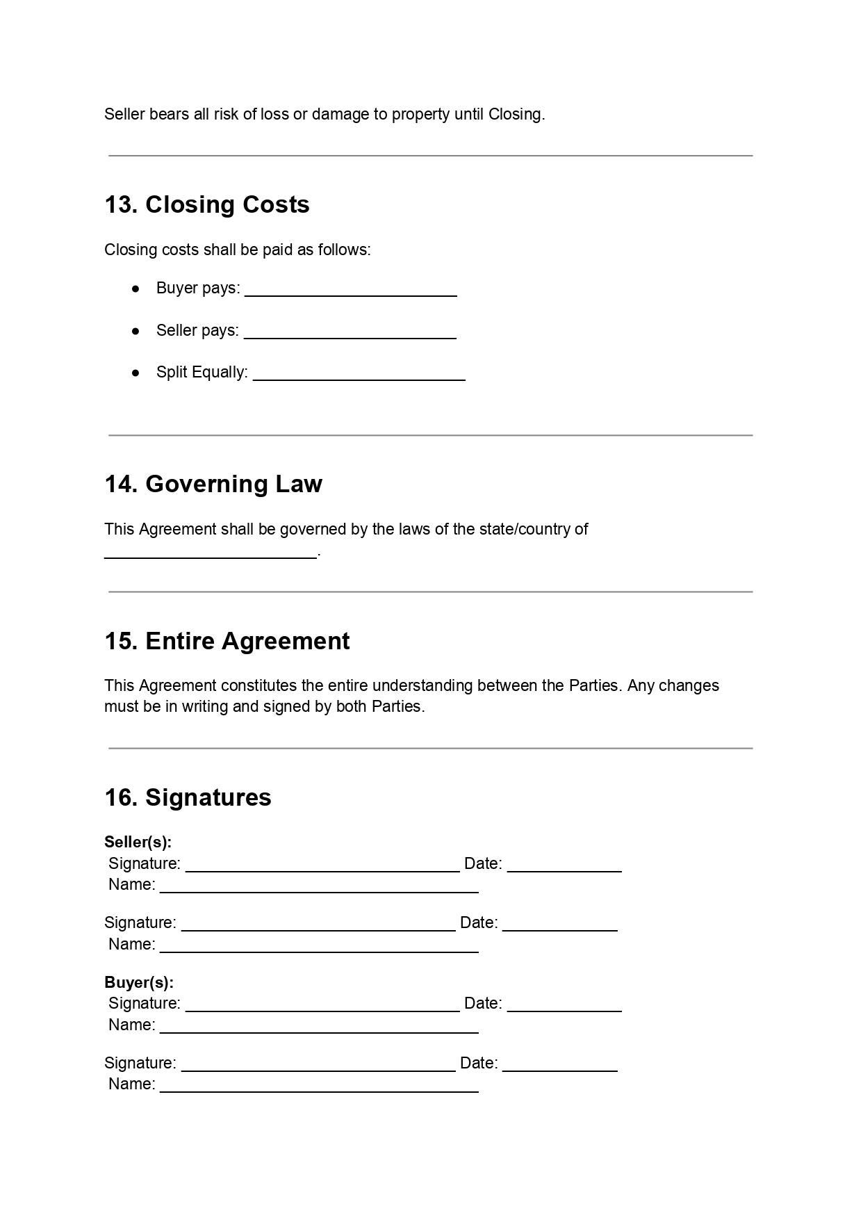 Editable Home Purchase Contract Template (PDF + DOC) - Etsy