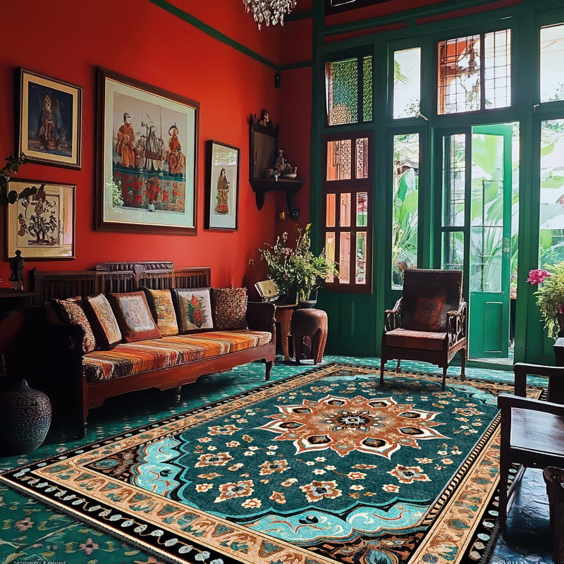 Oriental Farmhouse Rug - Etsy UK