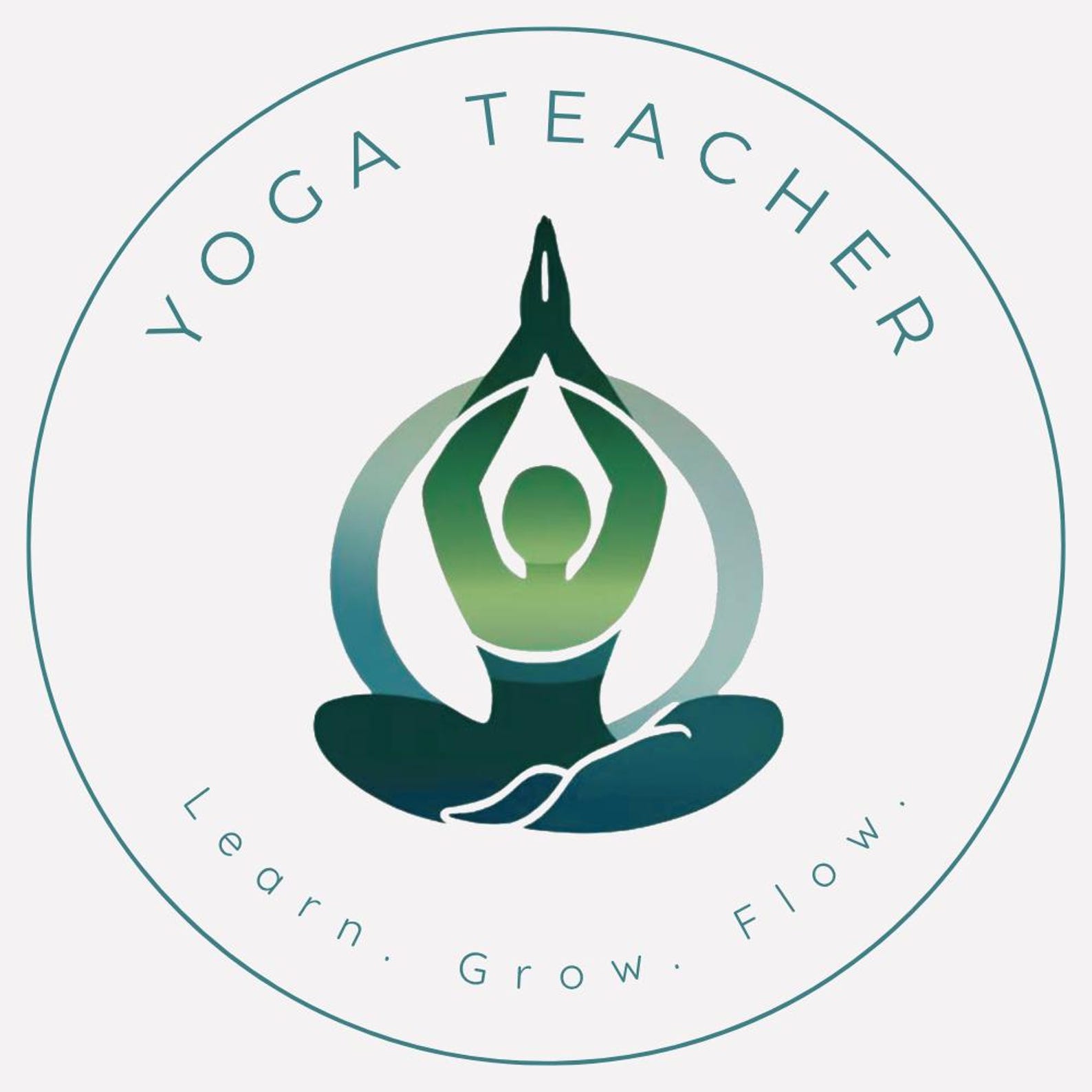 Yoga Teacher Logo Template for Canva | Spiritual Branding Kit - Etsy