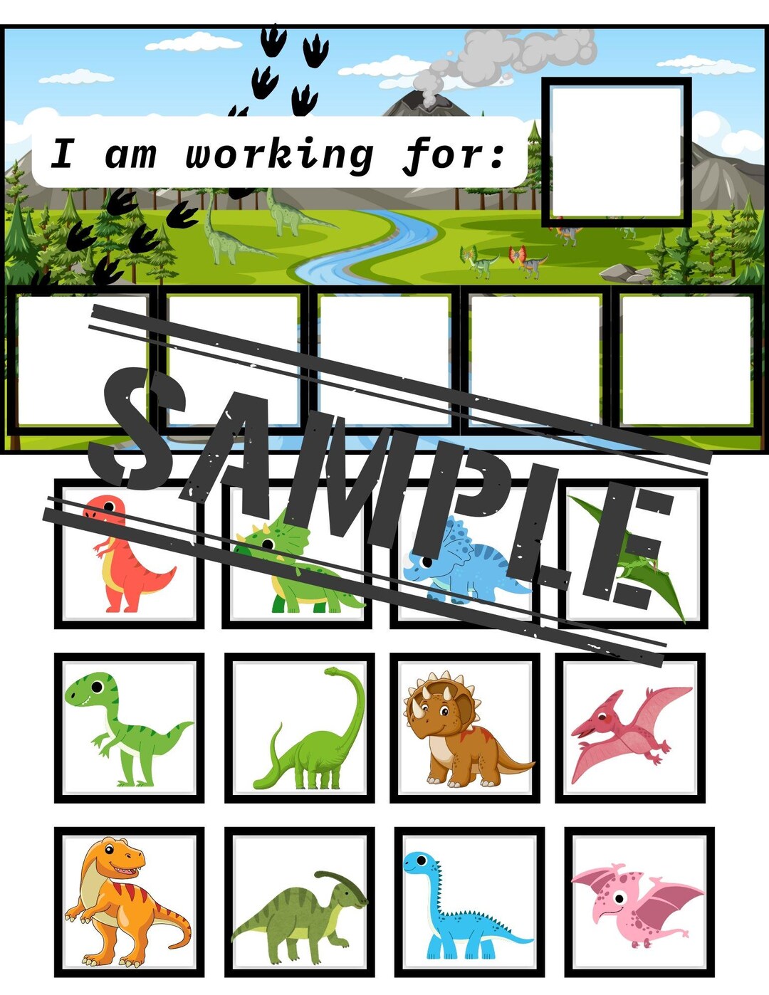 RBT Essentials: Printable & Digital ABA Resources. Dinosaur Token Board ...