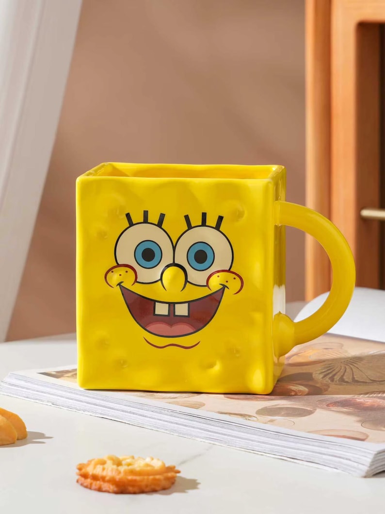 Sponge Bob Ceramic Mug - Spongebob Squarepants Ceramic Mug With Lid ...