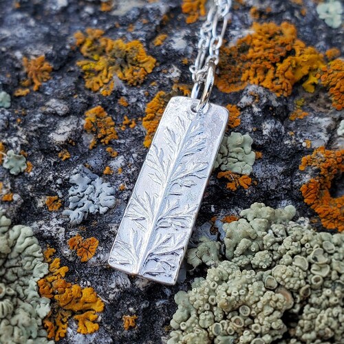 Achillea Millefolium Yarrow Leaf Pure Silver and Sterling - Etsy