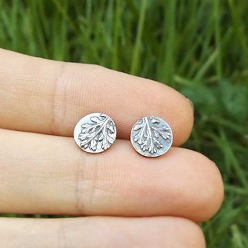 Achillea Millefolium Yarrow Leaf Pure Silver and Sterling - Etsy