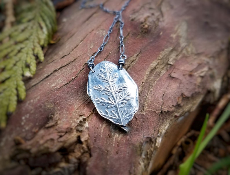 Achillea Millefolium yarrow Leaf Pure Silver Real Botanical | Etsy