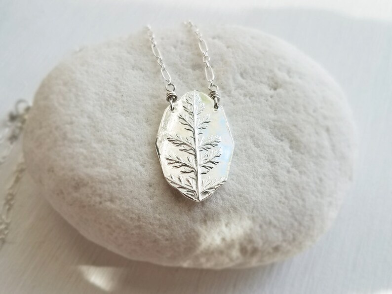 Achillea Millefolium yarrow Leaf Pure Silver Real Botanical | Etsy