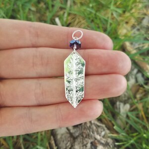 Achillea Millefolium - Yarrow Leaf - Gem - Pure Silver Pendant by ...