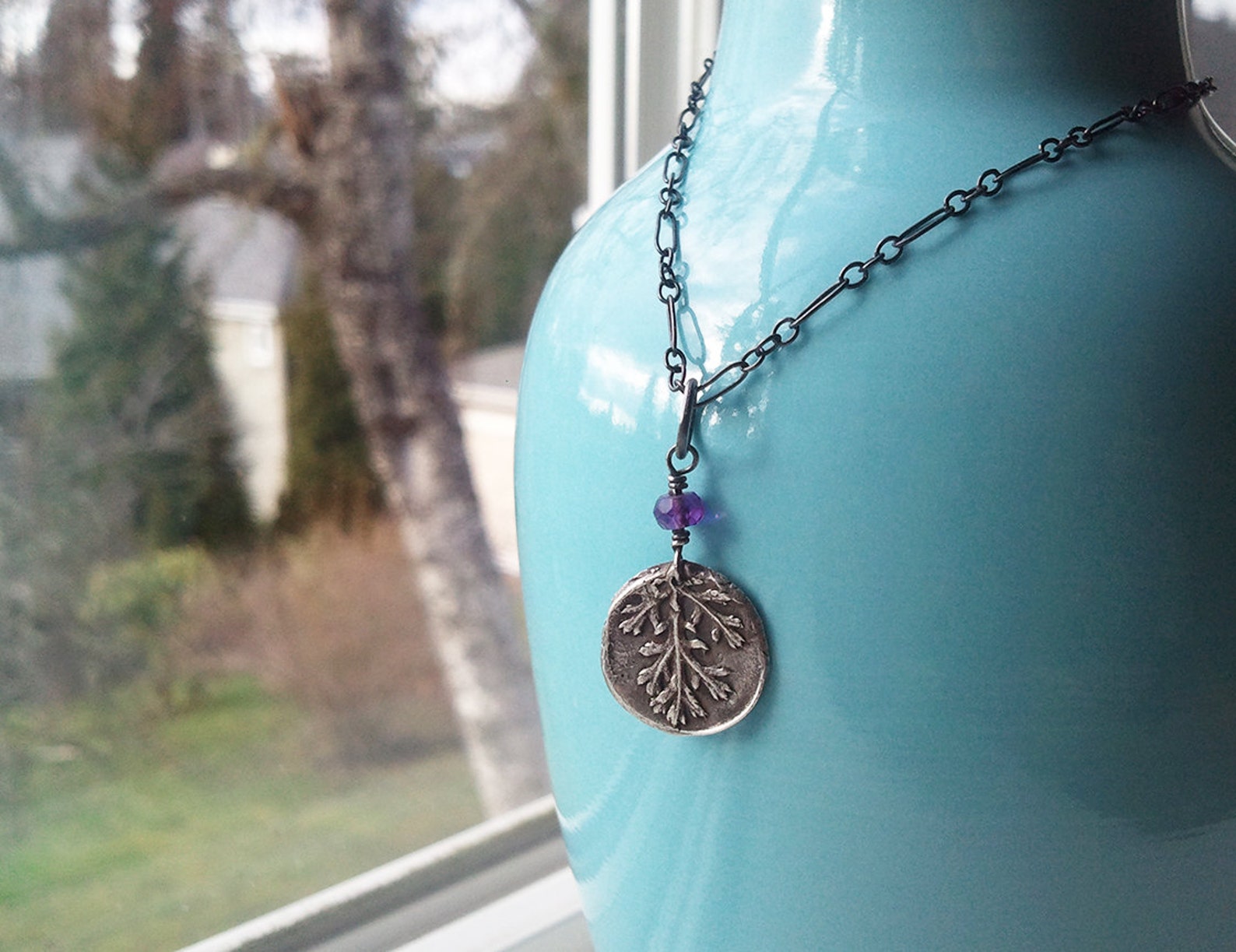 Achillea Millefolium Yarrow Protection Amulet Pure Silver | Etsy