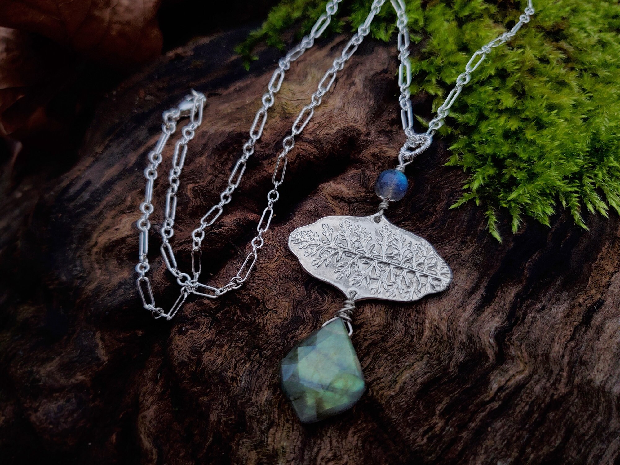 Custom Length - Thicker Chain Sterling Silver Necklace - Shiny/oxidized ...