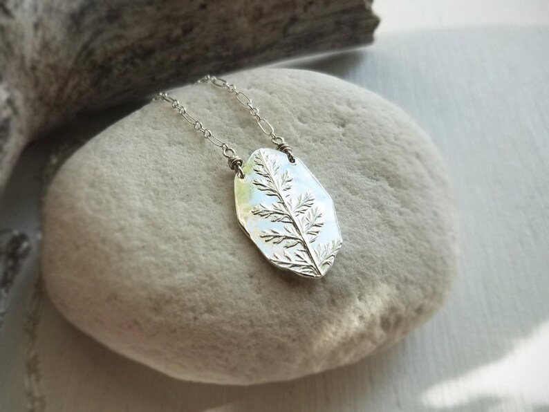 Achillea Millefolium yarrow Leaf Pure Silver Real Botanical | Etsy