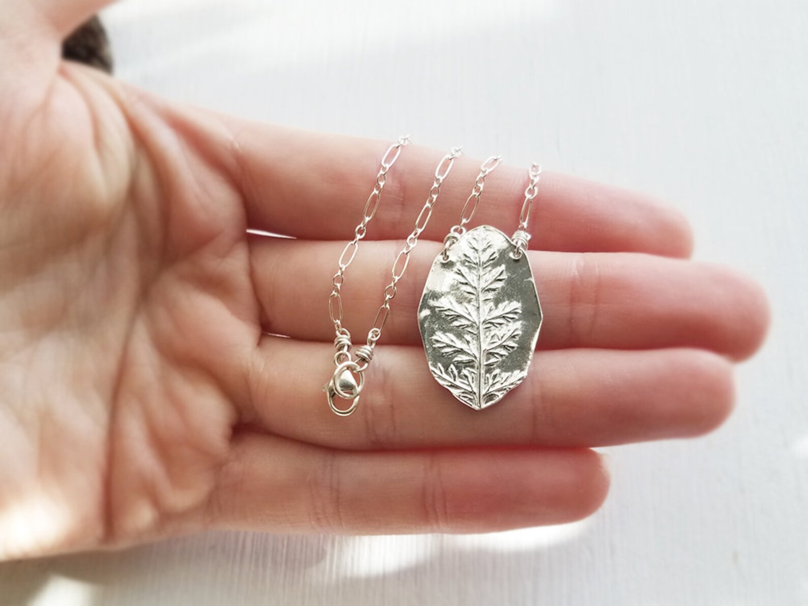 Achillea Millefolium yarrow Leaf Pure Silver Real Botanical | Etsy