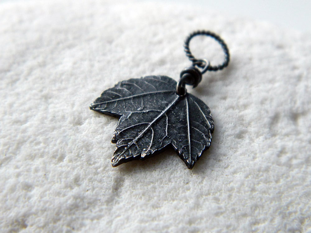 Acer Spp. Tiny Maple Leaf Pure Silver Real Botanical Leaf | Etsy