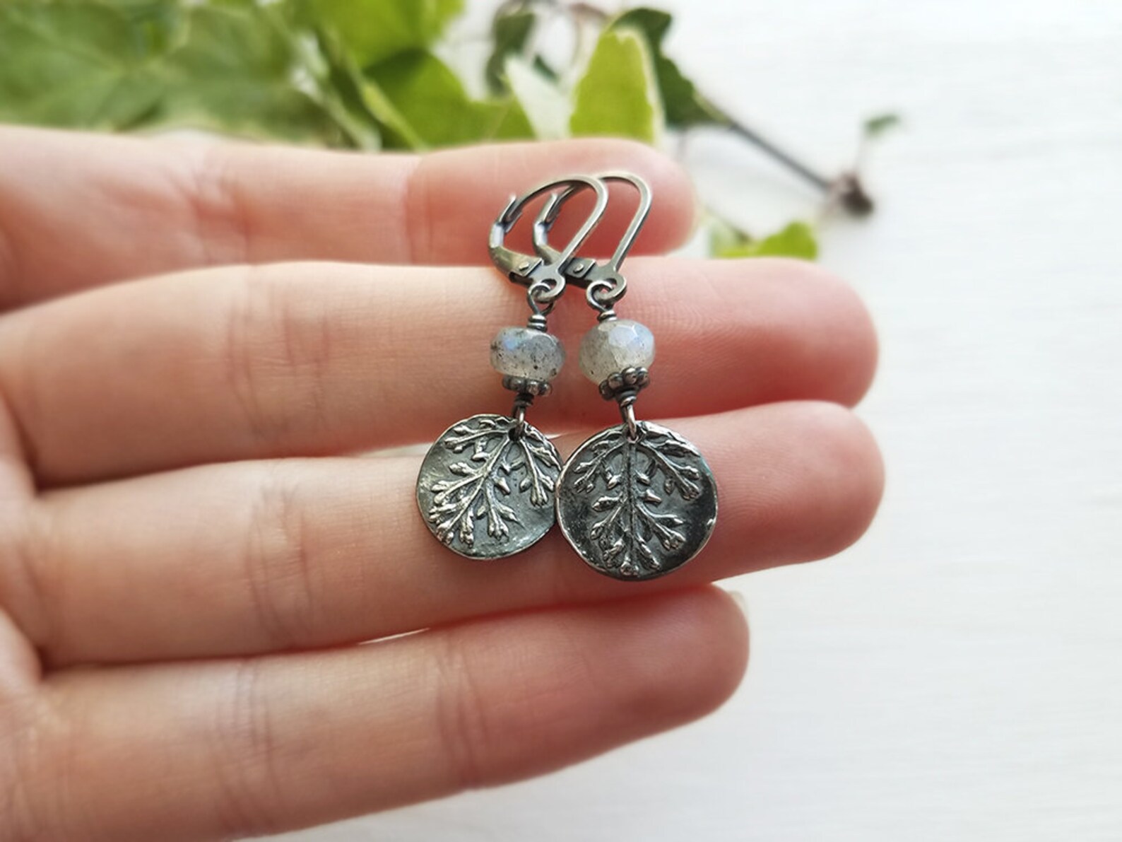 Achillea Millefolium Yarrow Leaves Pure Silver Real - Etsy