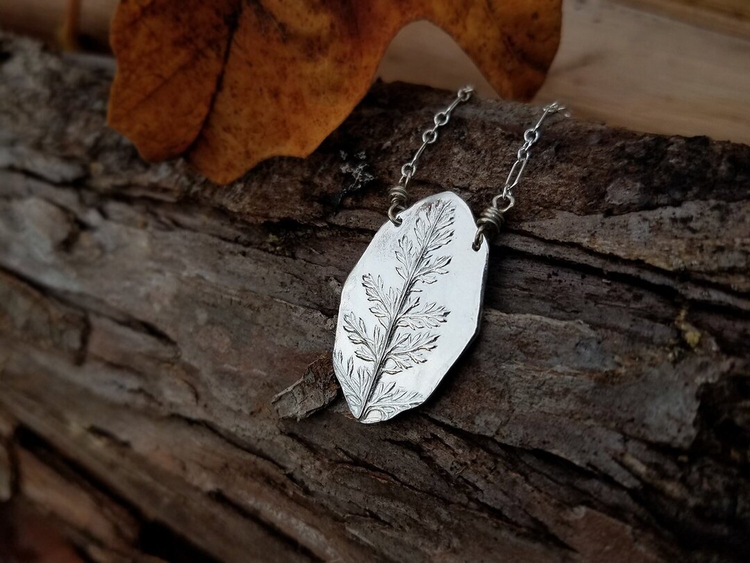 Achillea Millefolium -yarrow Leaf - Pure Silver Real Botanical Jewelry ...