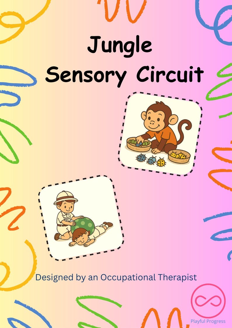 Jungle Themed Sensory Circuit + Free “what is Sensory Circuits?” Guide ...