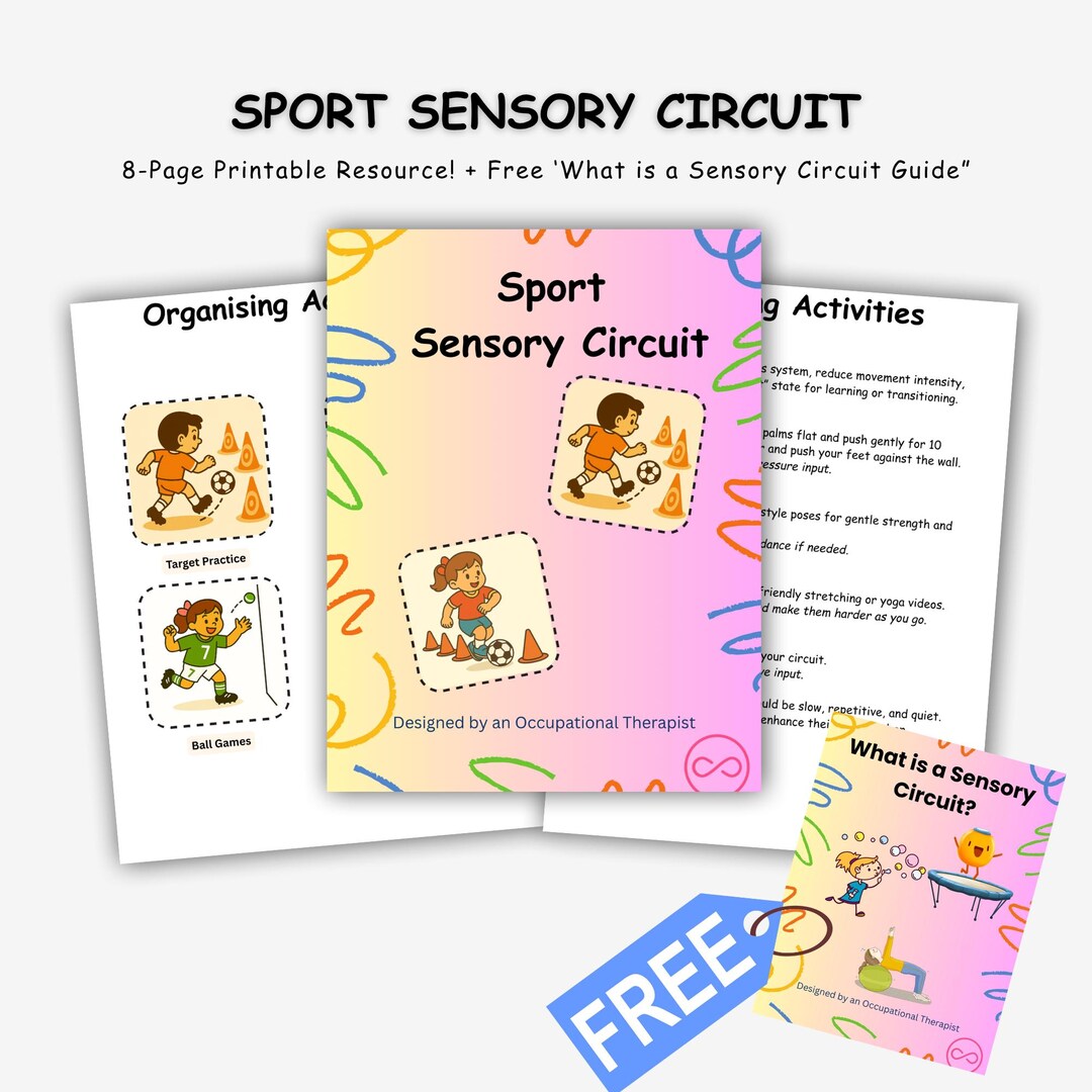 Sport Themed Sensory Circuit + Free “what is Sensory Circuits?” Guide ...