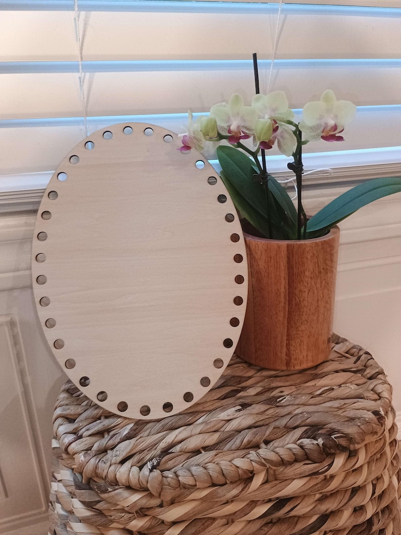 Oval Wood Basket Base | 10" Basswood Bottom for Crochet, Knitting ...