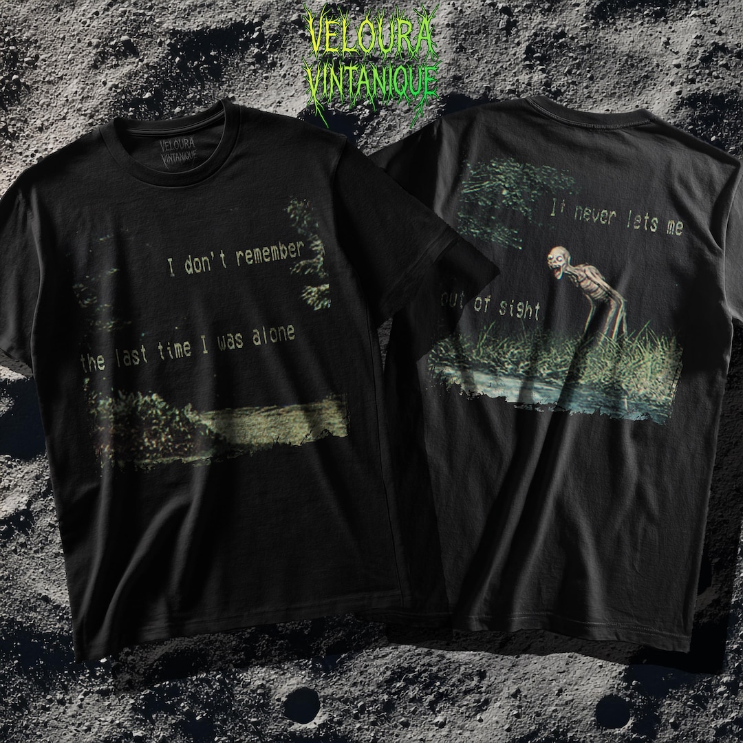 Analog Horror T-shirt: Creepy Forest, Skeletal Creature Graphic Tee - Etsy