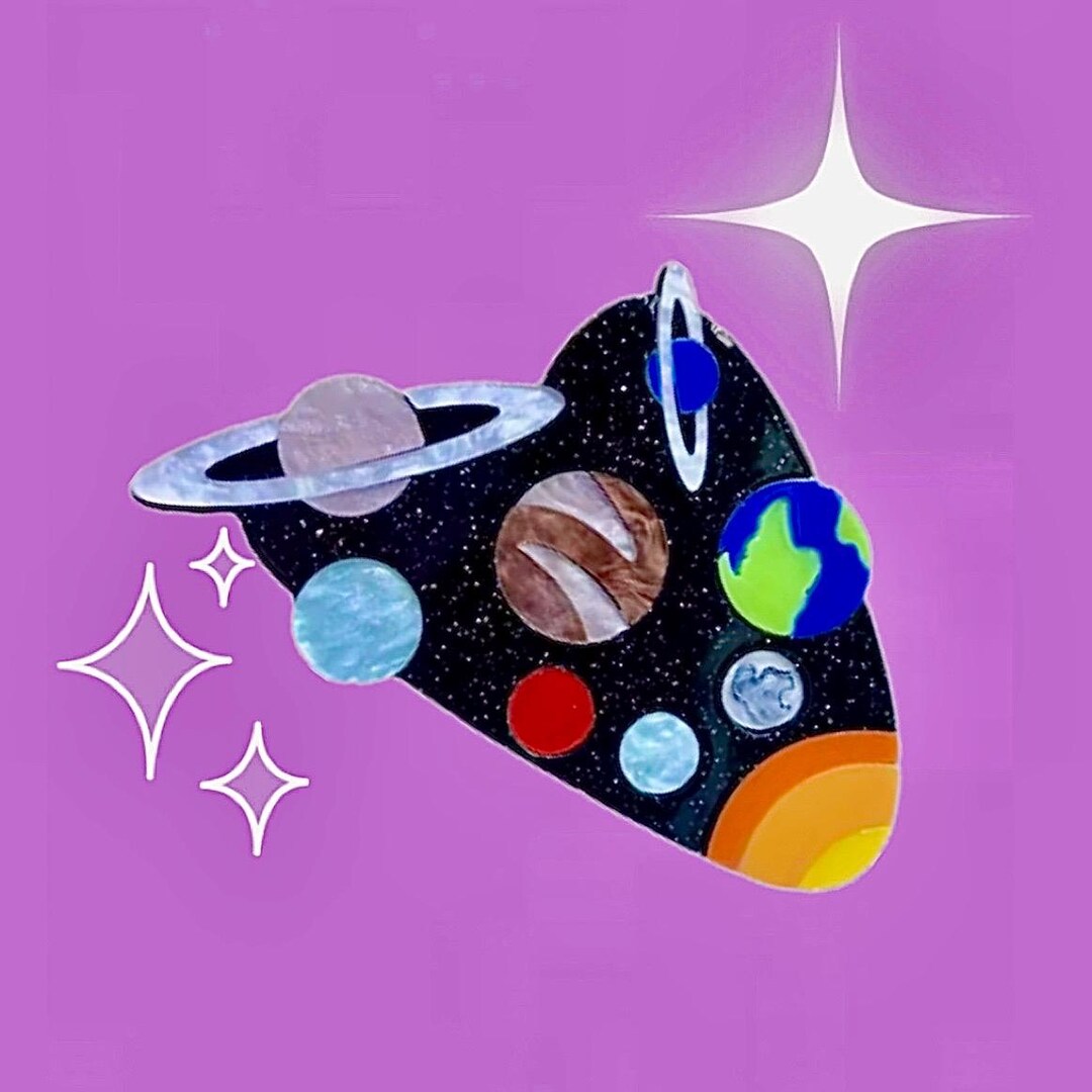 Solar System Brooch - Etsy