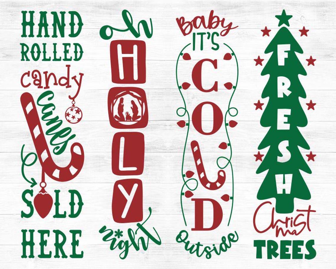 Christmas Porch Signs Svg Bundle,christmas Home Sign Svg,merry ...