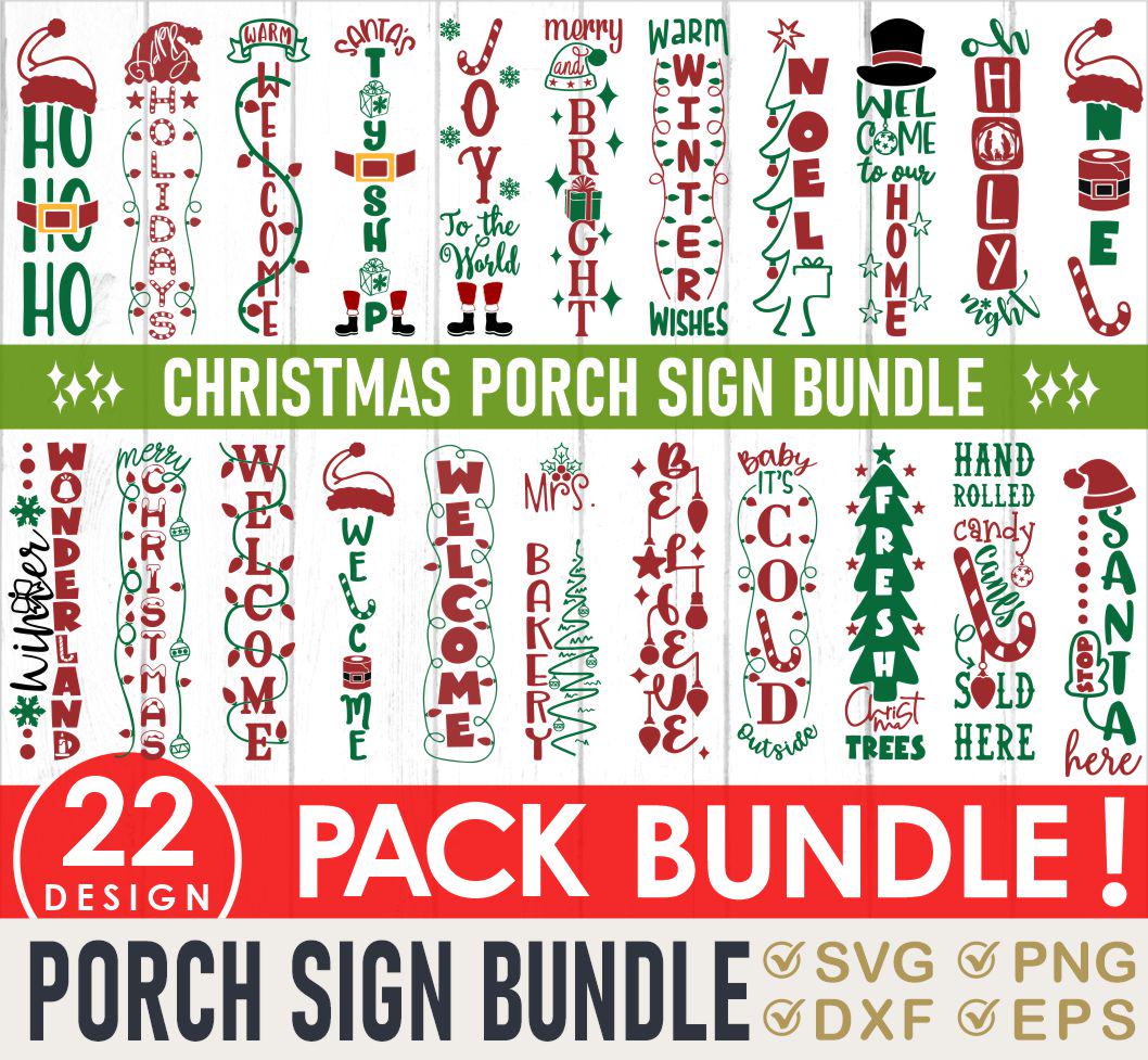Christmas Porch Signs Svg Bundle,christmas Home Sign Svg,merry ...