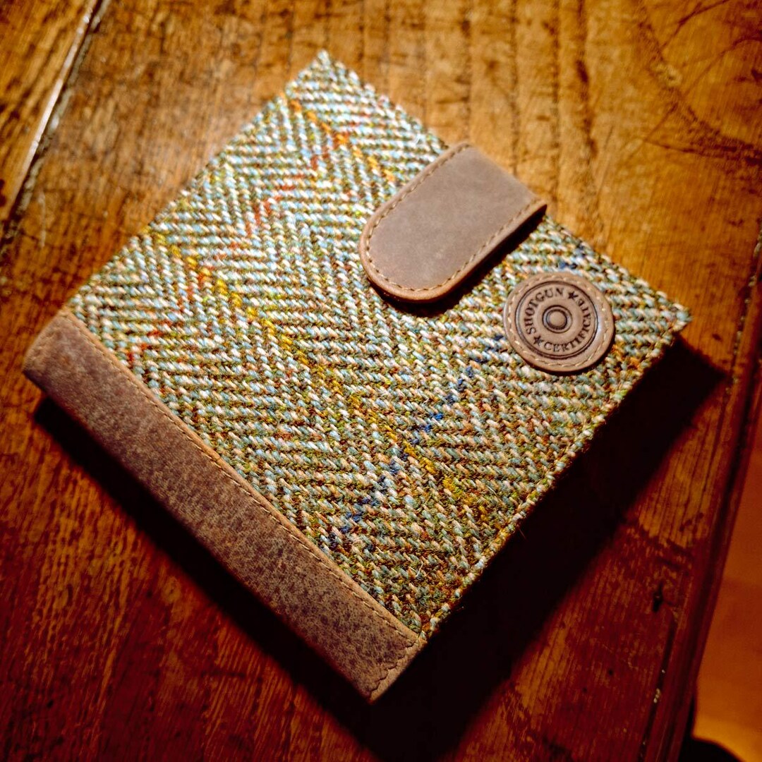 Shotgun Certificate Wallet/holder - Harris Tweed® and Leather With ...