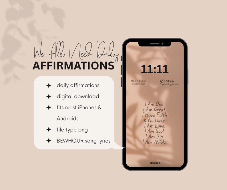 Daily Inspiration Affirmation Quotes for Mobile Phone | iPhone ...