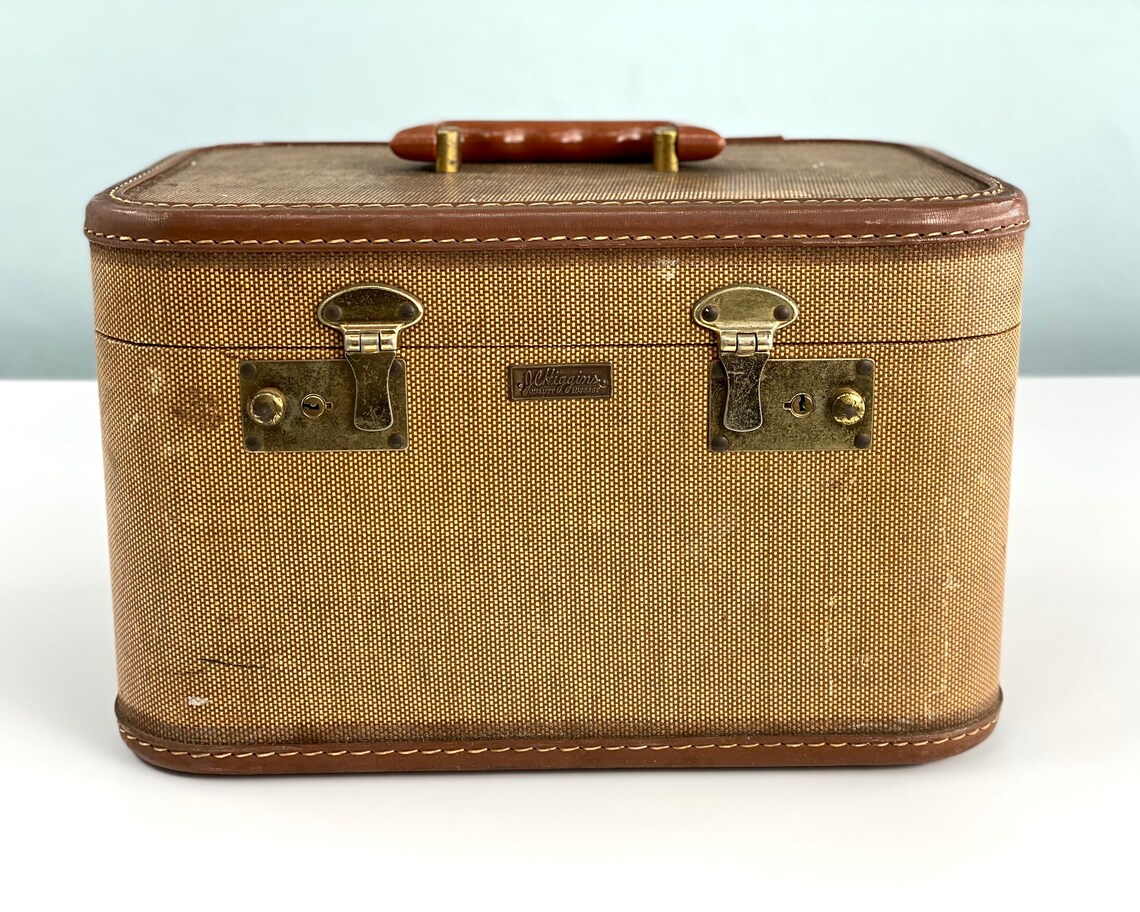 Vintage J C Higgins Tweed Train Case Cosmetic Case Small - Etsy