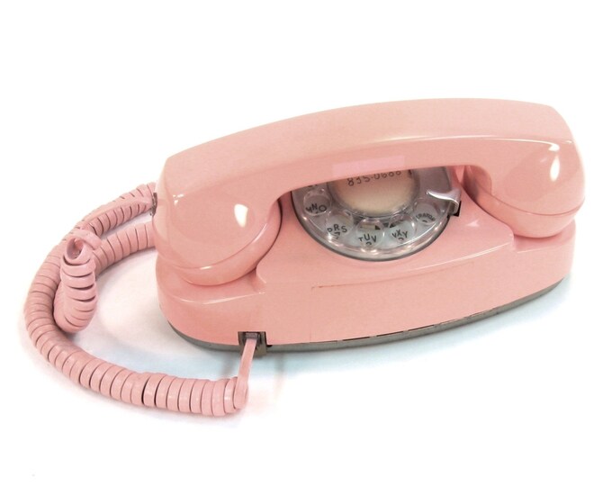 Vintage Rotary Telephone / Pink Princess Phone / Western Electric - Etsy