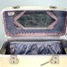 Vintage White Train Case by Wayfarer, Vintage Luggage, Small Cosmetic ...
